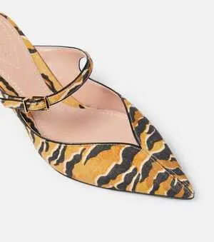Zimmermann Aura Printed Mules - Multicoloured