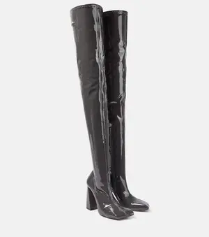 Women's Grey Over Knee Boots