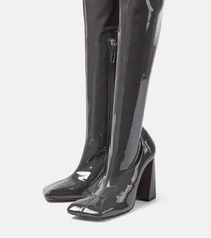 Amina Muaddi Marine Stretch 95 Over-the-knee Boots