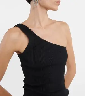 Isabel Marant Étoile One-shoulder Cotton Tank Top - Black