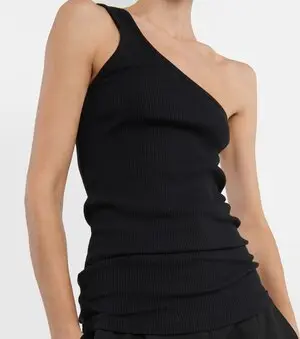 Isabel Marant Étoile One-shoulder Cotton Tank Top - Black