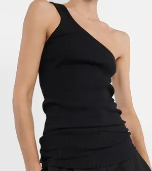 Isabel Marant Étoile One-shoulder Cotton Tank Top - Black