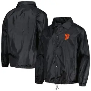 DUNBROOKE San Francisco Giants Coach's Raglan Full-snap Windbreaker Jacket By