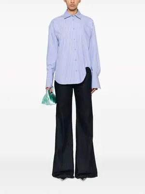 Attico Eliza Striped Shirt - Blue