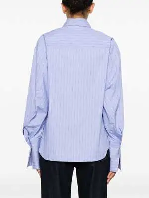Attico Eliza Striped Shirt - Blue