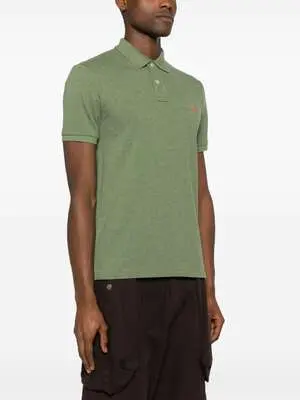 Polo Ralph Lauren Embroidered-logo Piqué Polo Shirt - Green