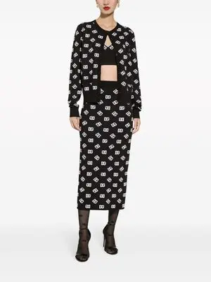 Dolce & Gabbana Logo Intarsia Cardigan