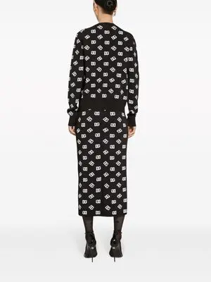 Dolce & Gabbana Logo Intarsia Cardigan