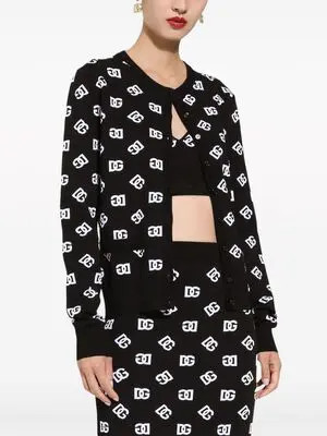 Dolce & Gabbana Logo Intarsia Cardigan