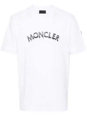 Moncler Logo-print Cotton T-shirt White