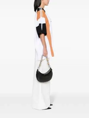 Off-White Hemisphere Leather Shoulder Bag - Black