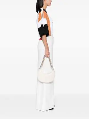 Off-White Hemisphere Leather Shoulder Bag - Neutrals