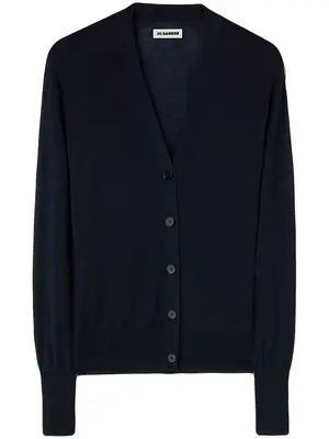 JIL SANDER V-neck Cashmere Cardigan