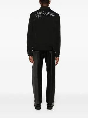 Off-White Logo-embroidered Denim Jacket