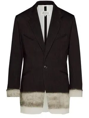 MAISON MARGIELA Pendleton Pinstripe Blazer - Brown