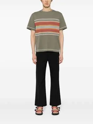 CRAIG GREEN Flatlock Stripe T-shirt - Green