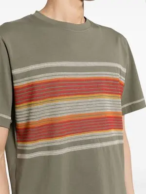 CRAIG GREEN Flatlock Stripe T-shirt - Green