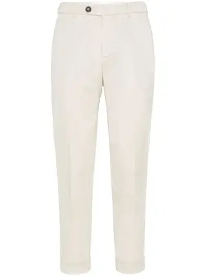 Brunello Cucinelli Classico Slim Fit Chinos - White