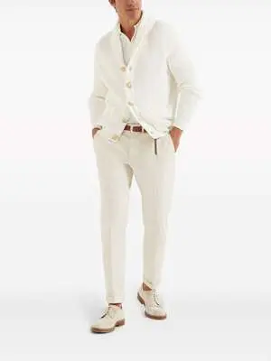 Brunello Cucinelli Classico Slim Fit Chinos - White
