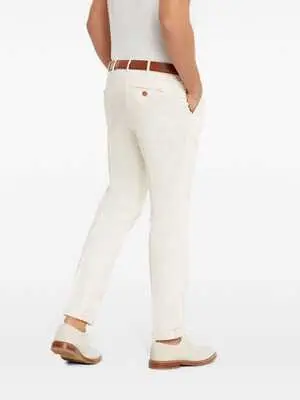 Brunello Cucinelli Classico Slim Fit Chinos - White