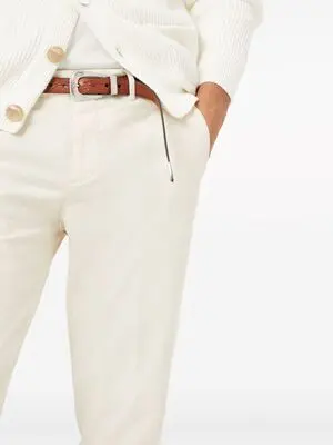 Brunello Cucinelli Classico Slim Fit Chinos - White