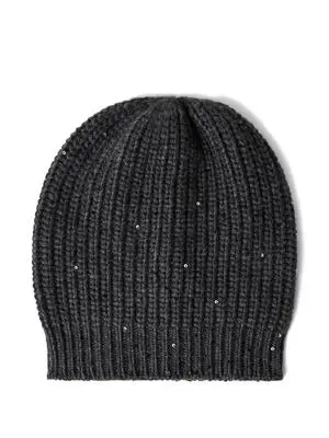 Brunello Cucinelli Chunky Knit Beanie - Grey