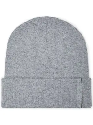 Brunello Cucinelli Beaded-trim Wool Beanie - Grey