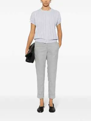 Peserico Bead-embellished Cropped Trousers
