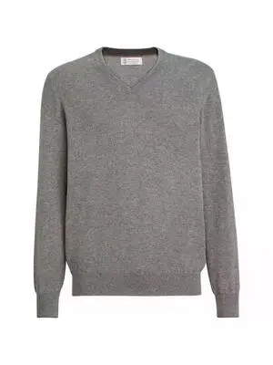 Brunello Cucinelli V-neck Sweater - Grey