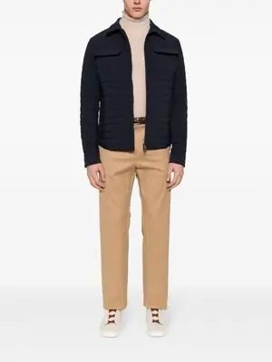 Kiton Lightweight Padded Jacket - Blue