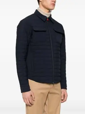 Kiton Lightweight Padded Jacket - Blue