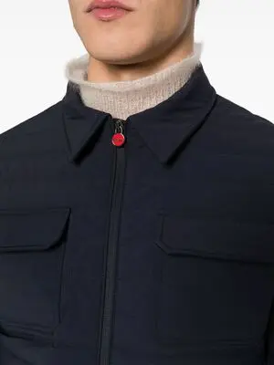 Kiton Lightweight Padded Jacket - Blue