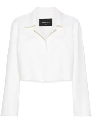 Fabiana Filippi Felted Cropped Jacket - Neutrals