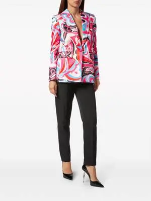 Philipp Plein Graphic-print Single-breasted Blazer