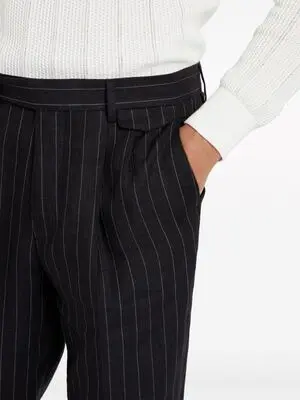 Brunello Cucinelli Striped Linen Trousers