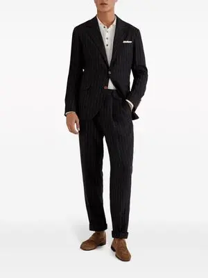 Brunello Cucinelli Striped Linen Trousers