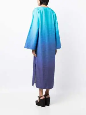 BAMBAH Mosa Gradient-effect Linen Kaftan