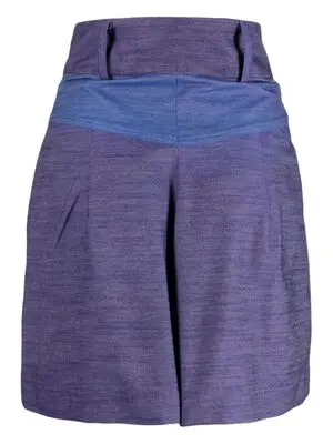 BAMBAH Ocean Pleated Linen Shorts