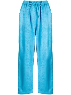 BAMBAH Torin Abstract-print Linen Lounge Trousers