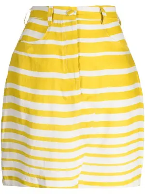 BAMBAH Sicily Striped Mini Skirt - Yellow