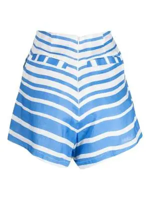 BAMBAH Sicily Striped Linen Shorts