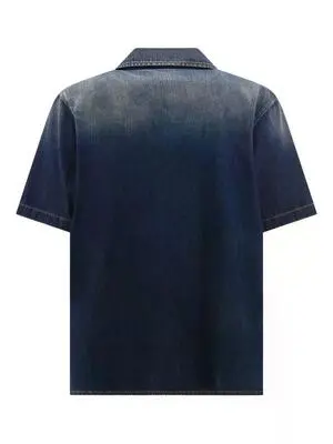 Valentino Garavani Denim Chambray Bowling Shirt