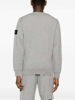 Stone Island Compass-badge Cotton Sweatshirt - Grey