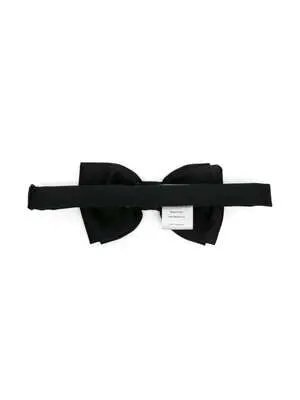 LARDINI Satin-finish Bow Tie - Black