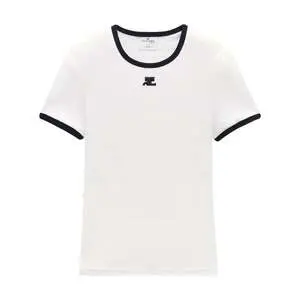 COURREGES T-shirts - White/black