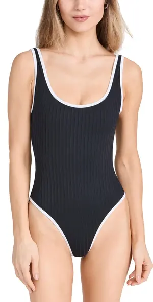 Solid & Striped The Annemarie One-piece Swimsuit - Blackout