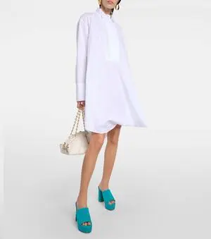 GIANVITO ROSSI Holly Suede Platform Mules - Blue