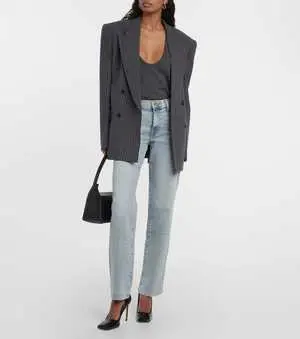 7 For All Mankind Ellie Mid-rise Straight Jeans - Blue