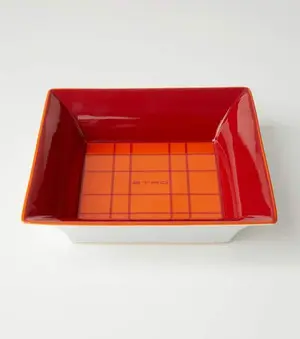 Etro Checked Porcelain Tray