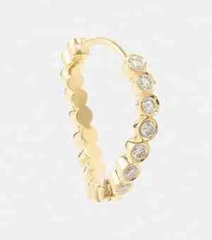Sophie Bille Brahe Courant 18kt Single Earring With Diamonds - Gold